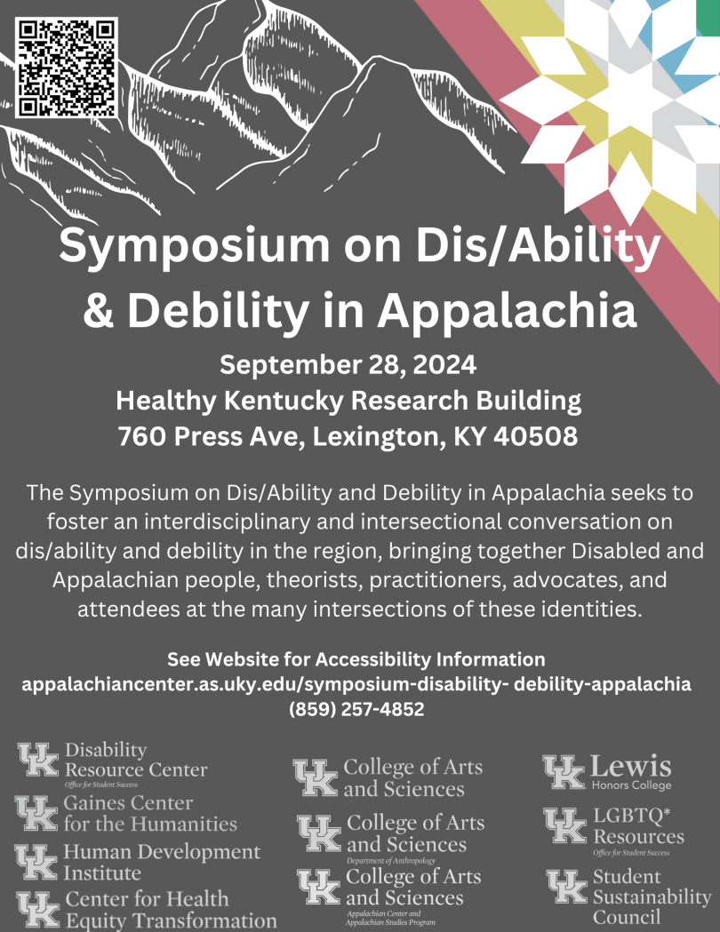Symposium on Dis/Ability & Debility in Appalachia (9-28-2024 ...